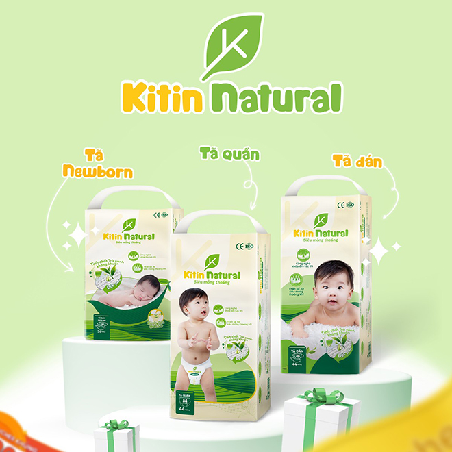 Kitin Natural - Thương hiệu tã bỉm Việt được lòng các mẹ