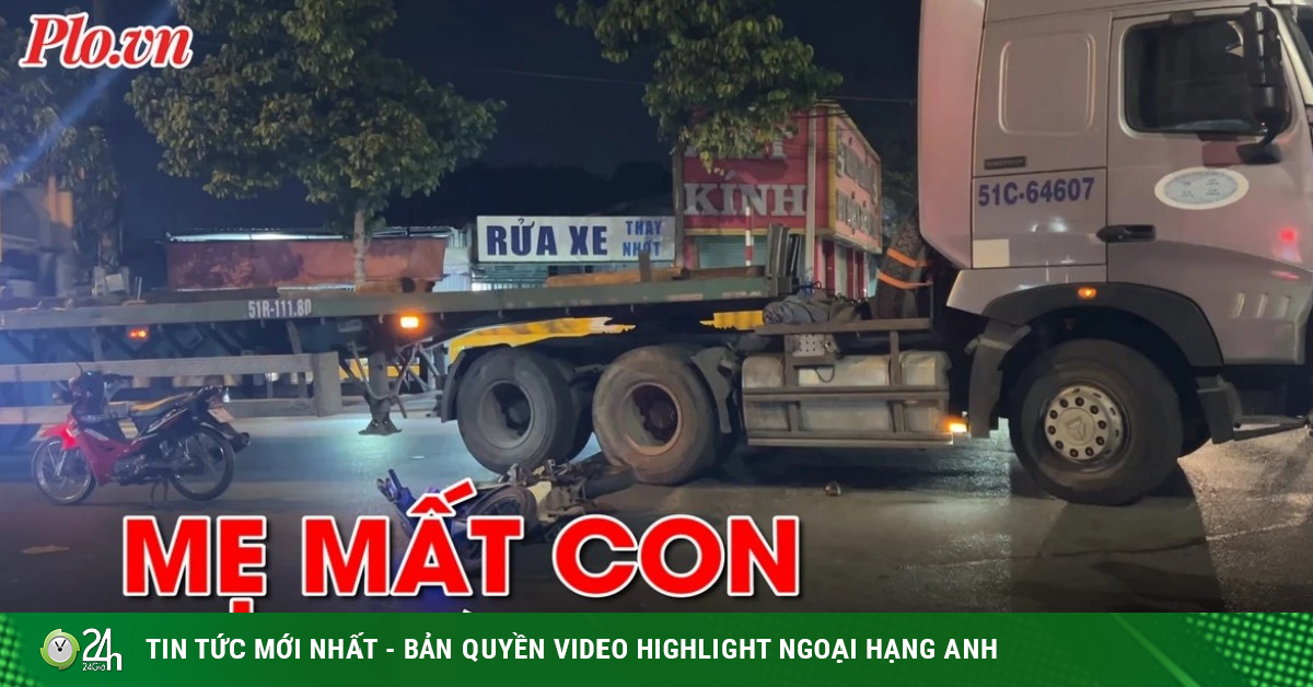 Video: Đi mua đồ ăn, người mẹ mất con khi va chạm với xe đầu kéo