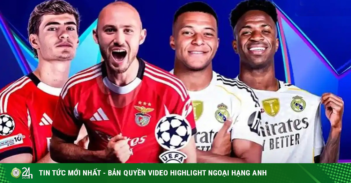 Trực tiếp bóng đá Benfica - Real Madrid: Vinicius bỏ lỡ cơ hội đánh đầu ...