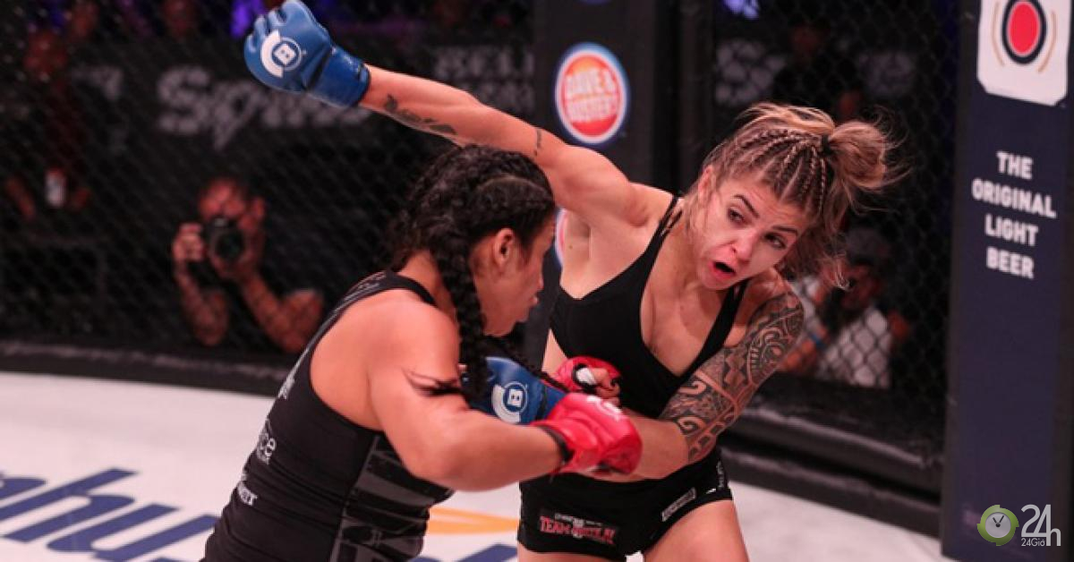 Đả nữ MMA tung đòn như "đạn bắn”: Mỹ nhân run người sợ hãi
