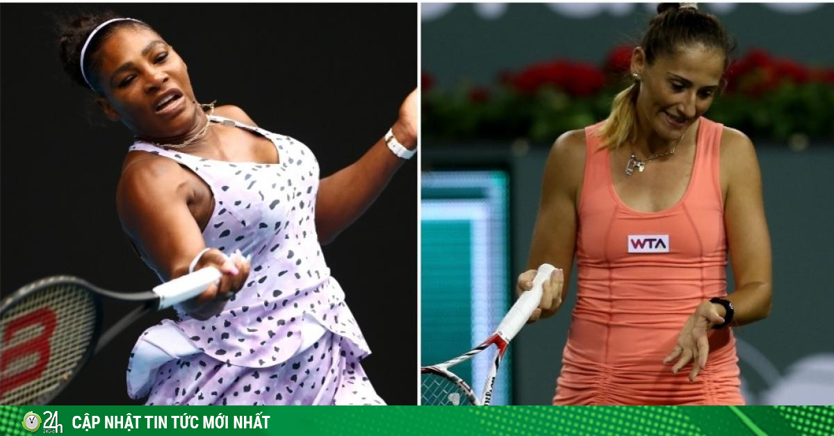 Nữ tay vợt sửng sốt khi nhìn thấy Serena Williams không quần áo