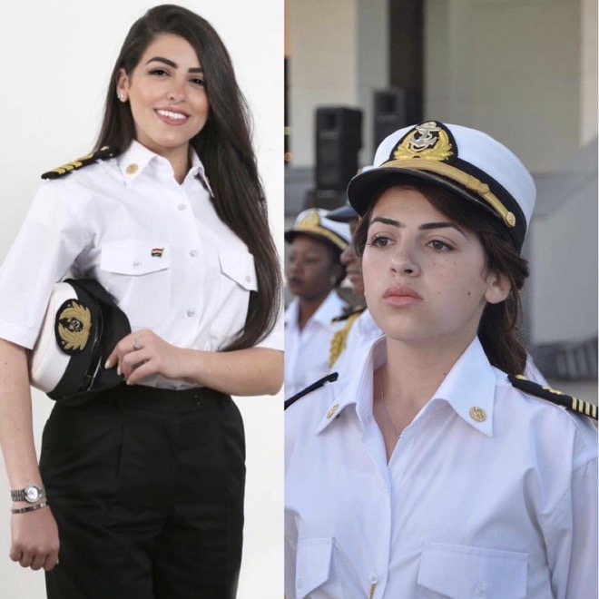 Hình ảnh đời thường của nữ thuyền trưởng Ai Cập xinh đẹp bị đồn làm tắc ...