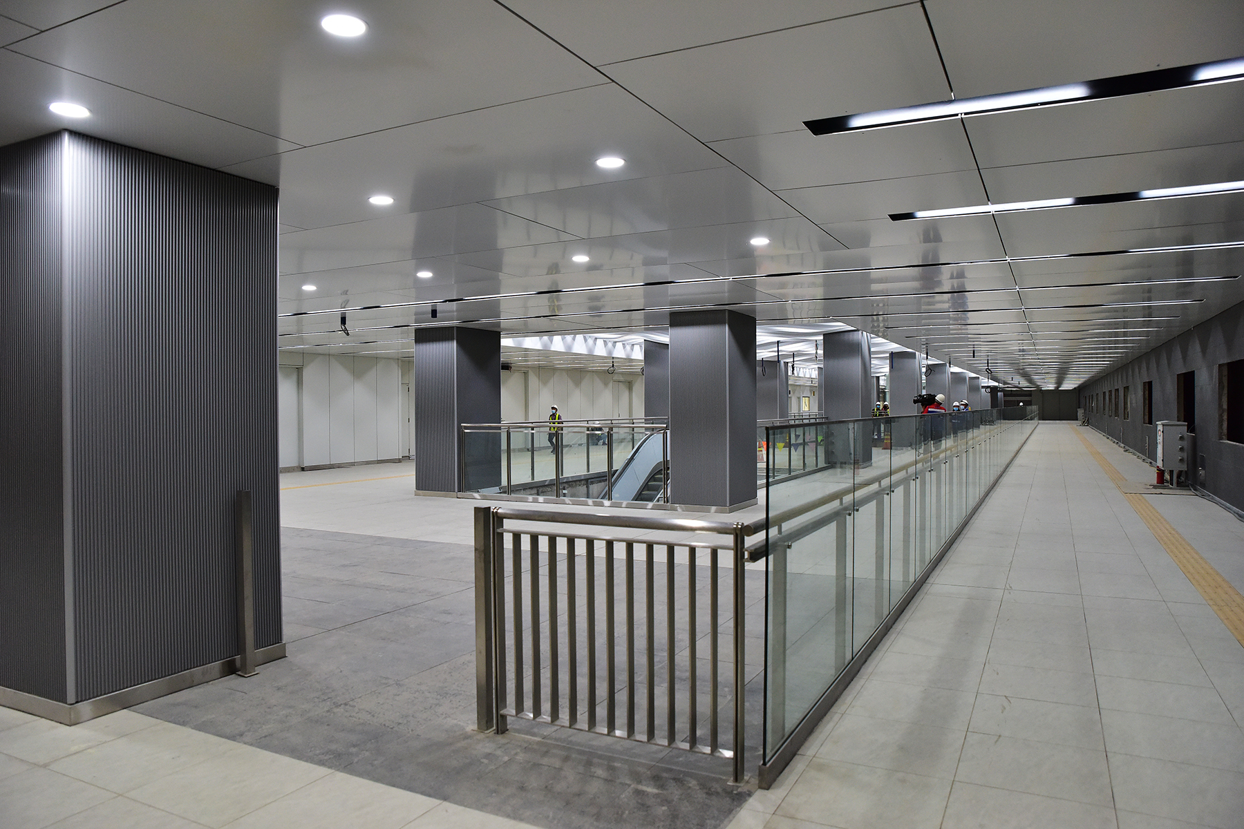 Hình ảnh ga Ba Son nằm sâu dưới lòng đất của tuyến metro số 1