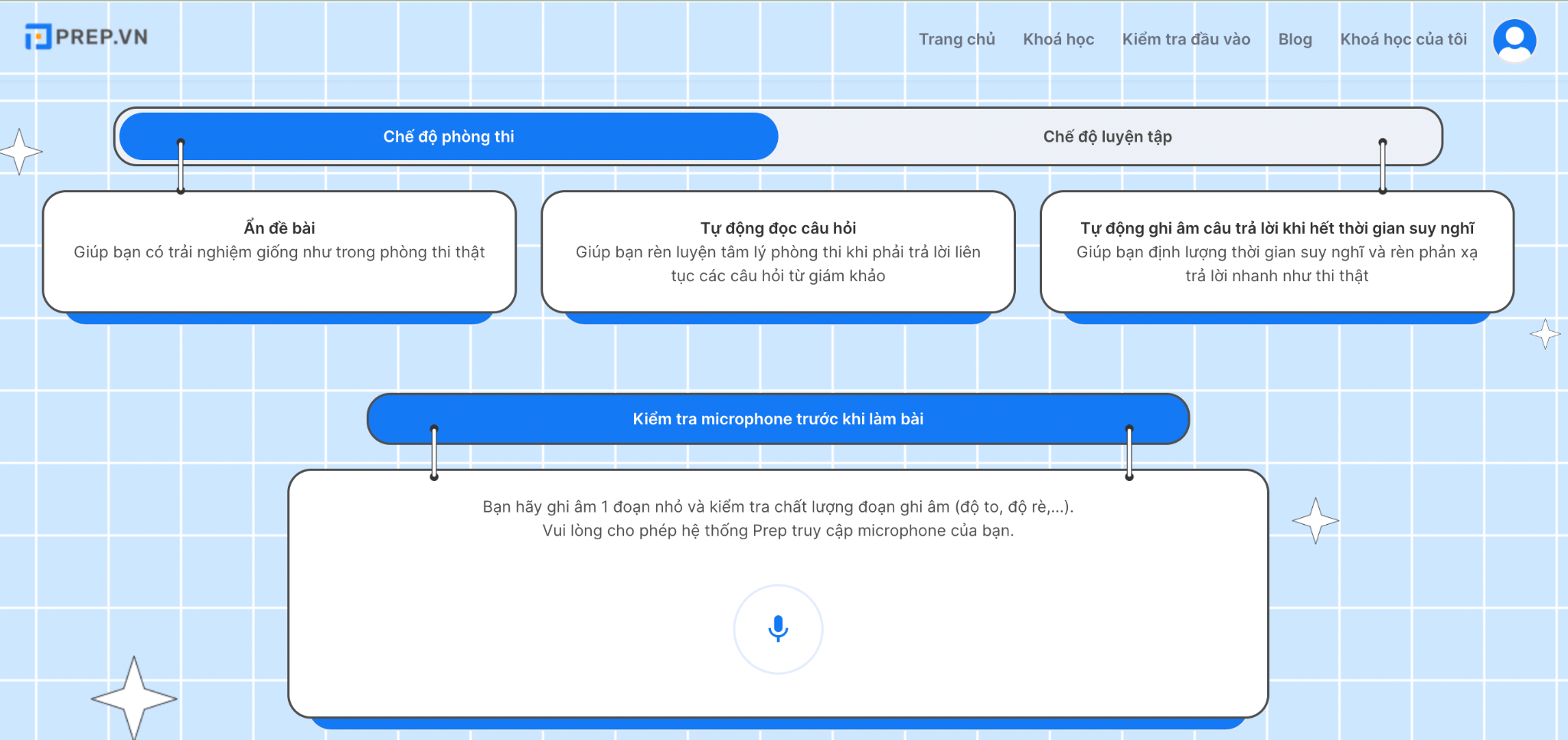 PREP.VN - tặng miễn phí phòng Speaking ảo cho học viên