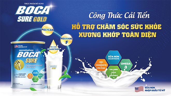 Thực phẩm bổ sung Boca Sure Gold - Dinh dưỡng vàng bảo vệ xương khớp ...