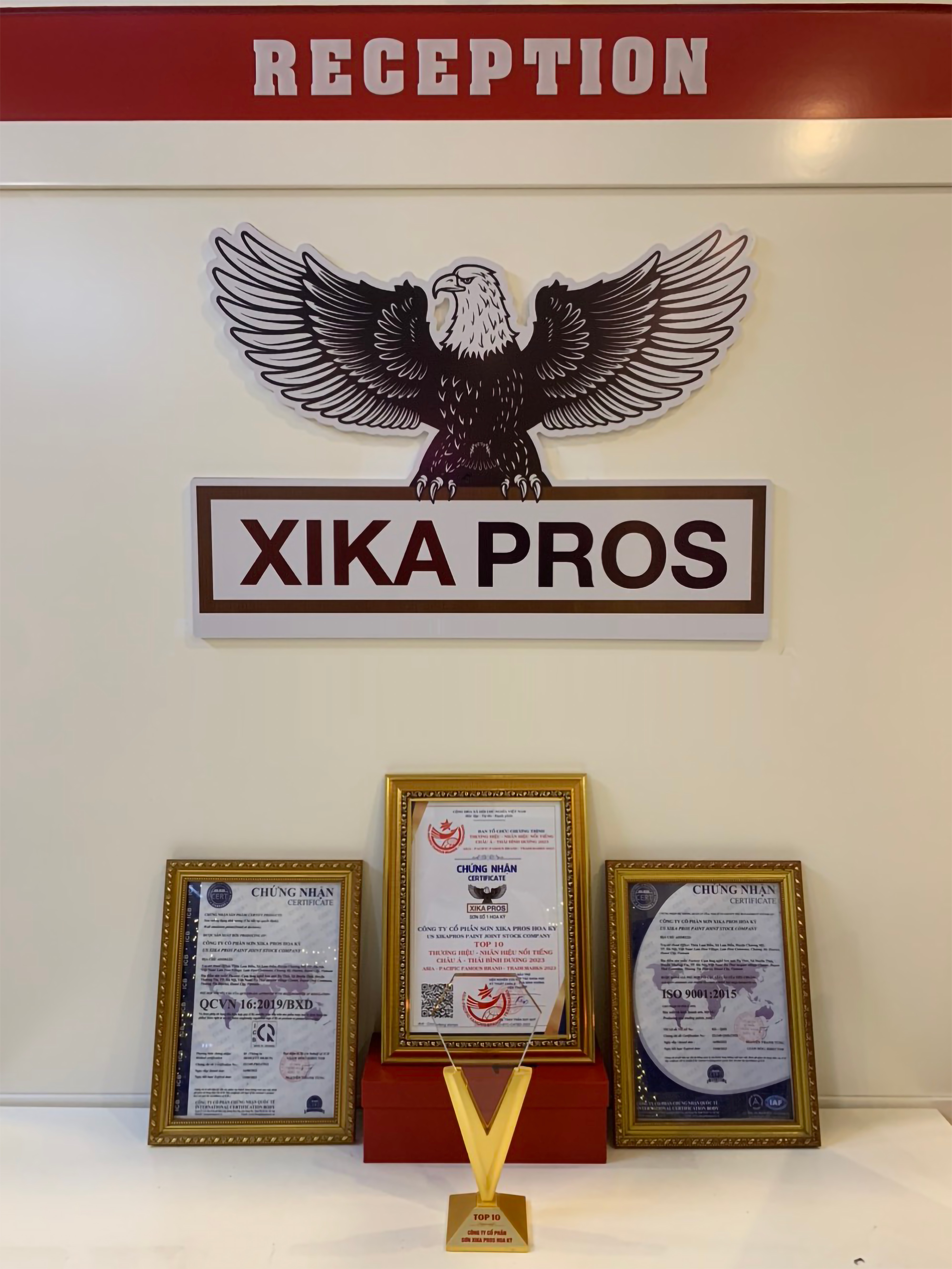 Sơn Xika Pros Hoa Kỳ - vinh dự đạt danh hiệu Top 10 thương hiệu, nhãn ...