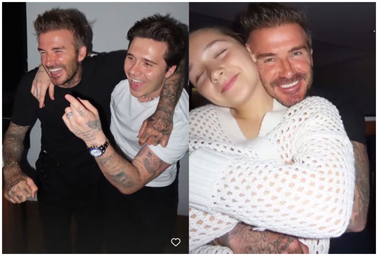 David Beckham xuất hiện cùng với cả gia đình, diện mạo "đè bẹp" hai con ...