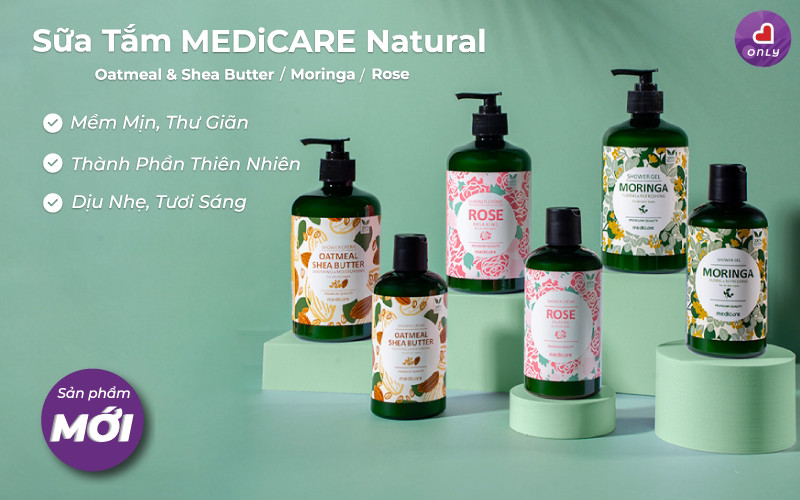Khám phá sữa tắm MEDiCARE Natural: Sự chăm sóc dịu dàng từ thiên nhiên