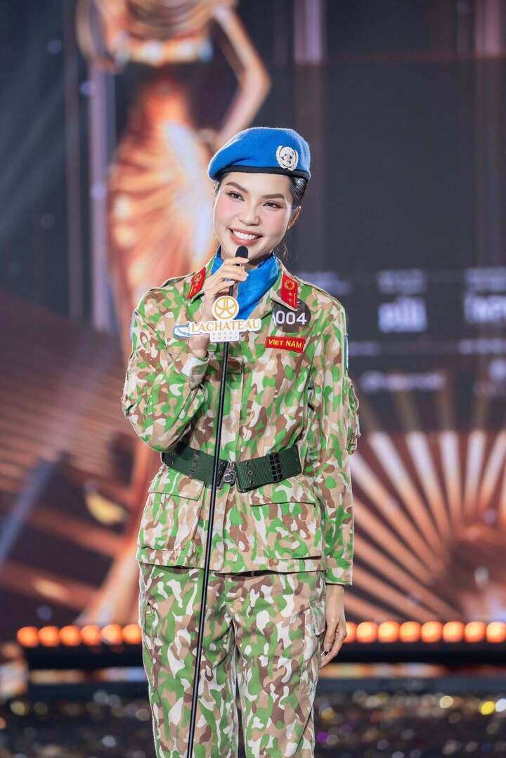 Nhan sắc nữ trung úy 25 tuổi gây sốt ở Miss Grand Vietnam 2026