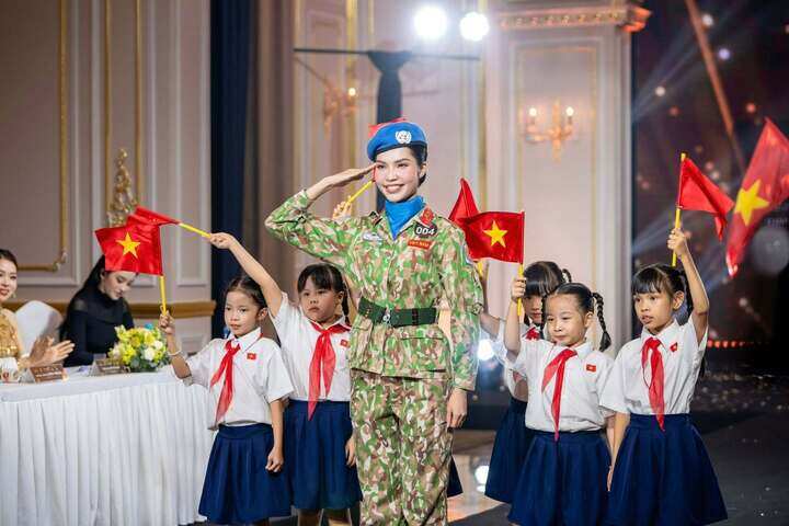 Nhan sắc nữ trung úy 25 tuổi gây sốt ở Miss Grand Vietnam 2026