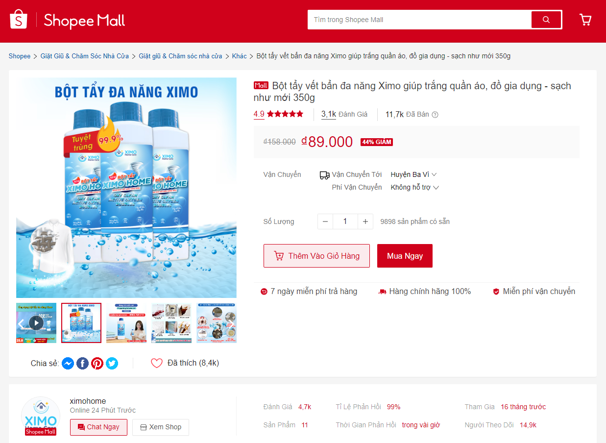 Làm thế nào để sở hữu được Bột tẩy đa năng Ximo chính hãng?