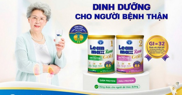 Leanmax Rena Gold 1 và 2 - Giải pháp dinh dưỡng cho người bệnh thận